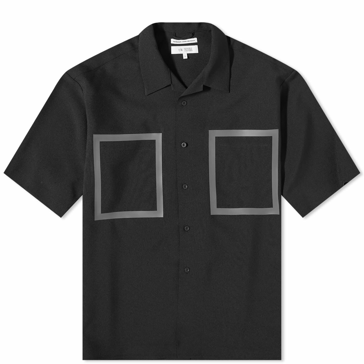 F/CE. Men's TECH TORO OPEN SHIRT in Black F/CE.