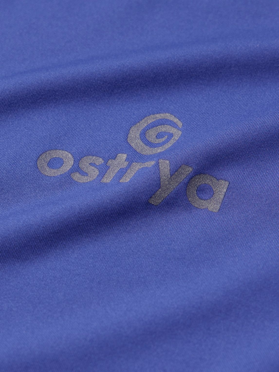 OSTRYA - Beta Logo-Print Panelled Tech and Mesh Tank - Blue Ostrya