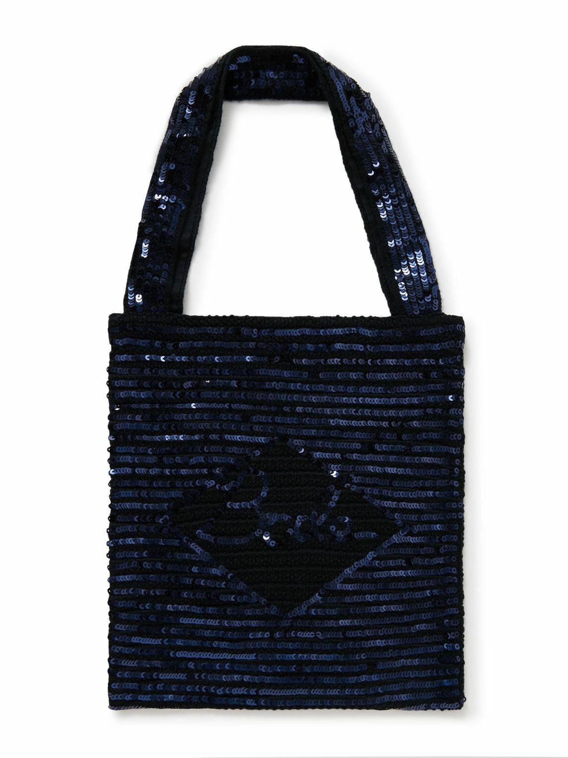 BODE - Spotlight Sequin-Embellished Wool Tote Bode