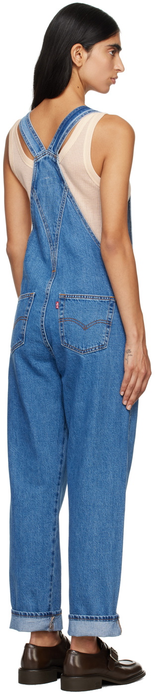 Levi's Blue Vintage Denim Overalls Levi's Red