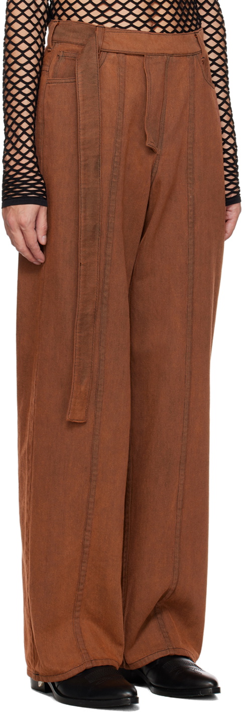 Parnell Mooney SSENSE Exclusive Red Overdyed Jeans