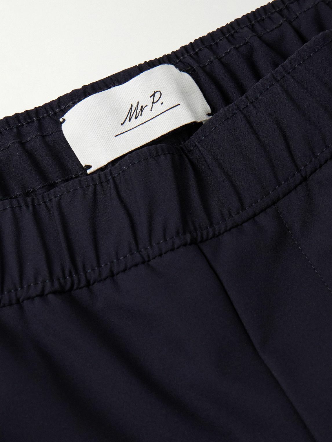 Mr P. - Straight-Leg Shell Tennis Shorts - Blue Mr P.