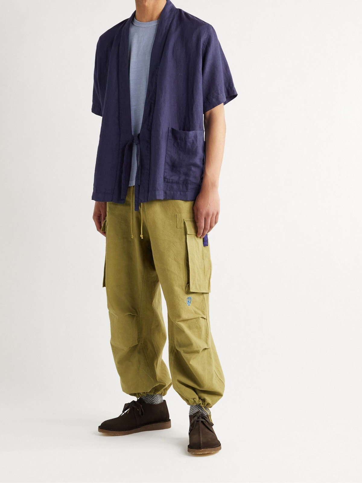 UNIVERSAL WORKS - Kyoto Linen Jacket - Blue Universal Works