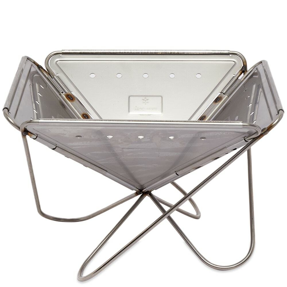 Snow Peak Pack & Carry Fire Place L in Silver Snow Peak