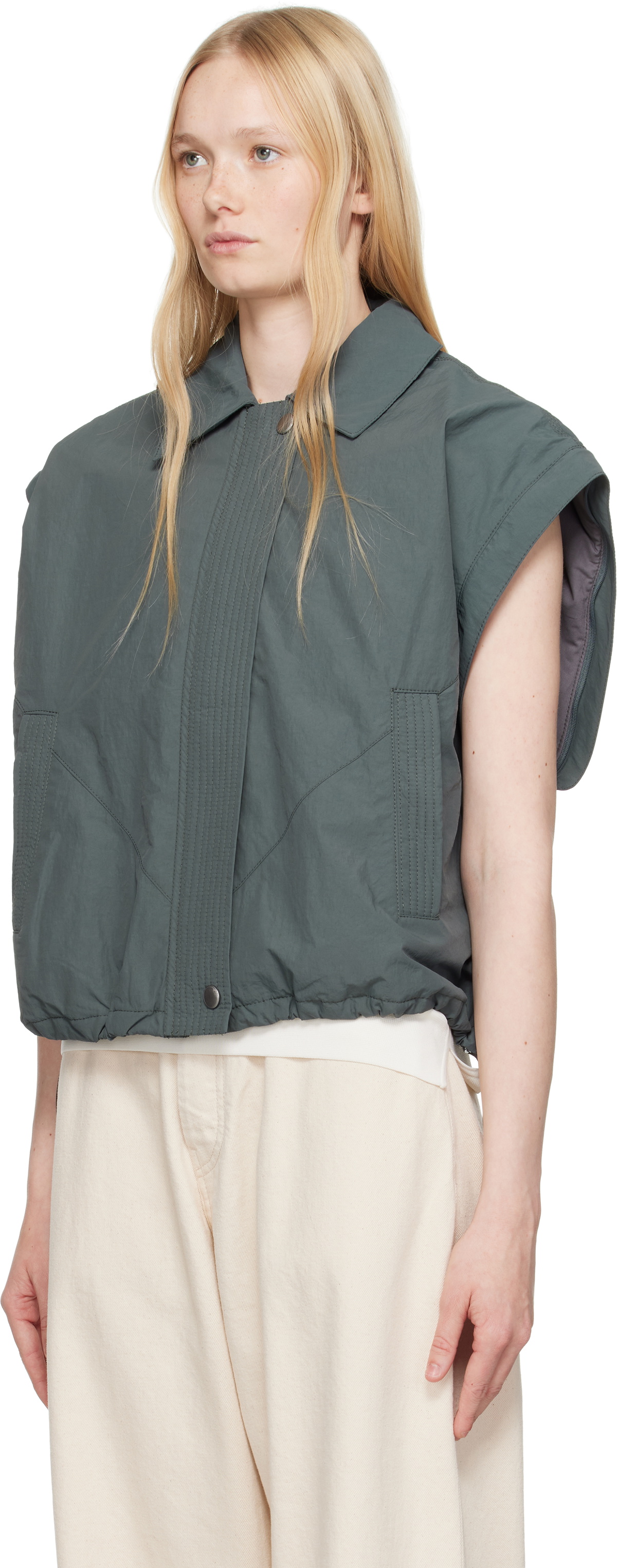 YMC Gray Heath Bomber Jacket YMC