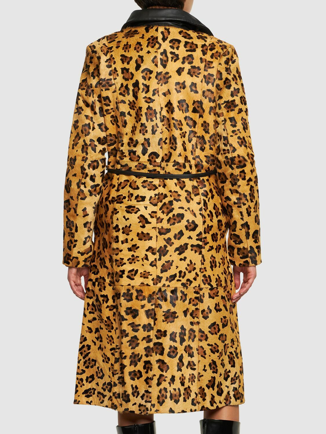 SAKS POTTS - Ginger Printed Leather Coat Saks Potts