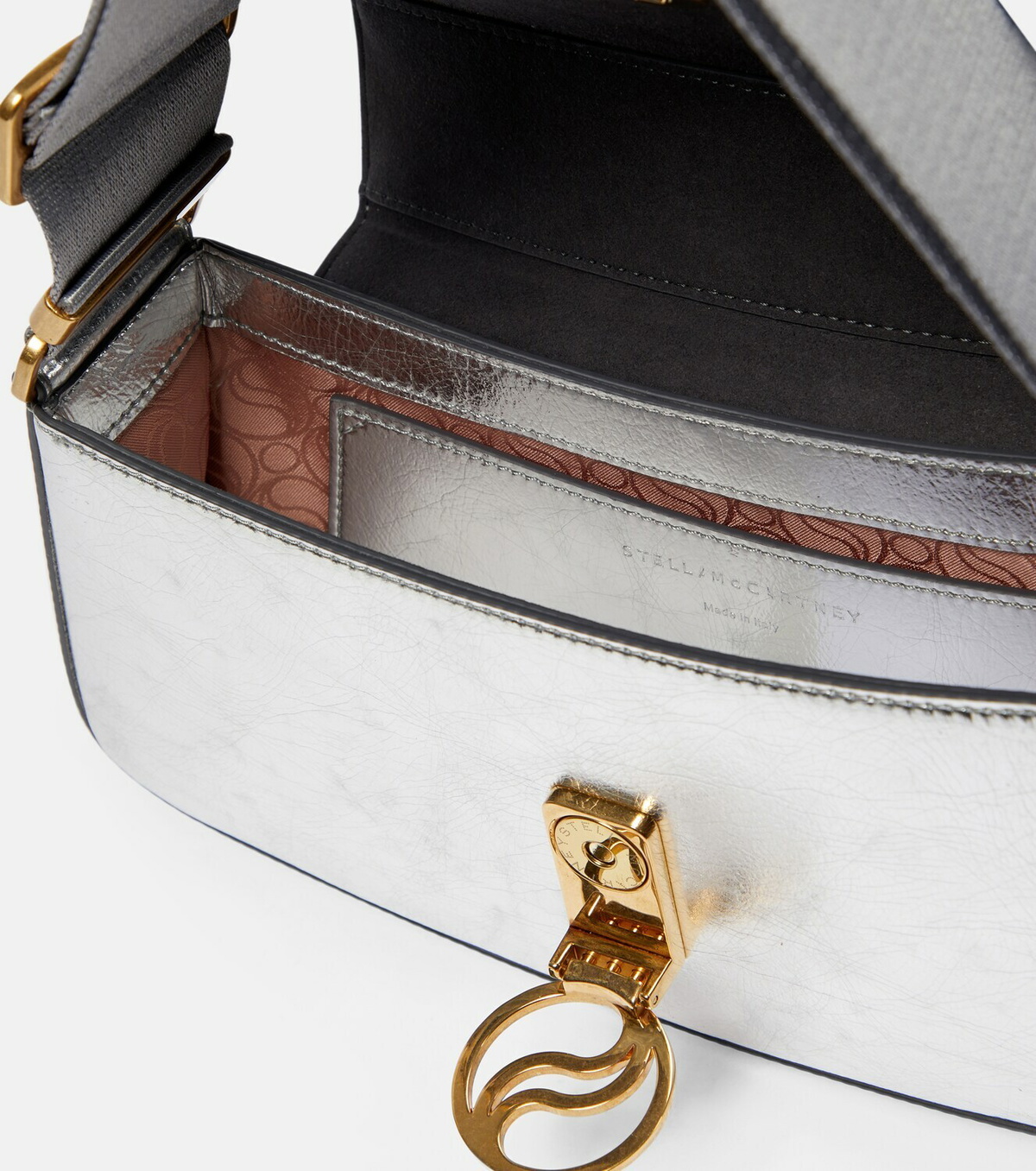 Stella McCartney - S-Wave metallic shoulder bag Stella McCartney