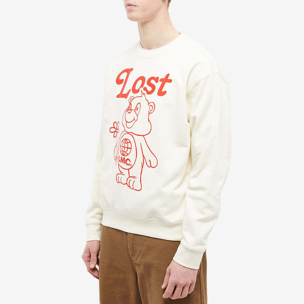 LMC Men's Flower Bear Crew Sweat in Cream LMC