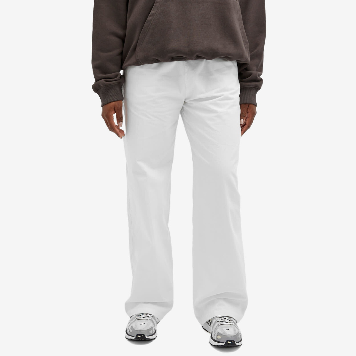 Adanola Women's Cotton Pull on Pants in White Adanola