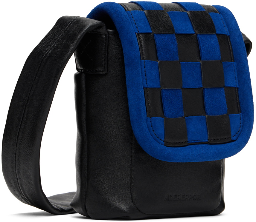 ADER error Black & Blue Woven Messenger Bag ADER error