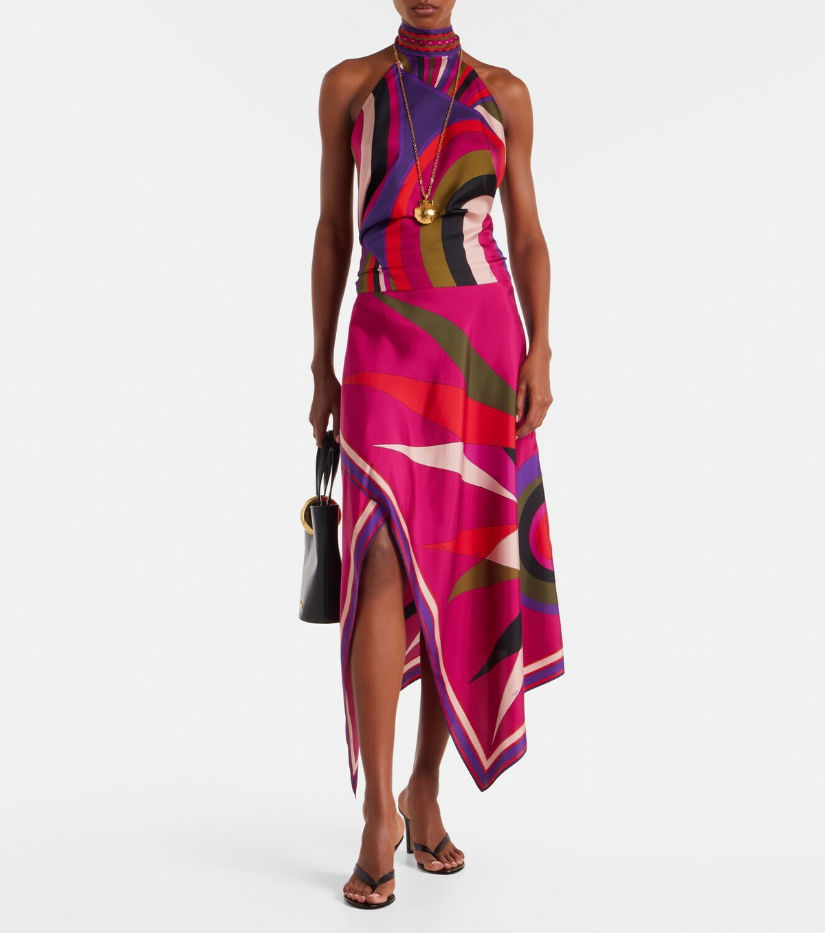 Pucci Iride silk satin top Emilio Pucci