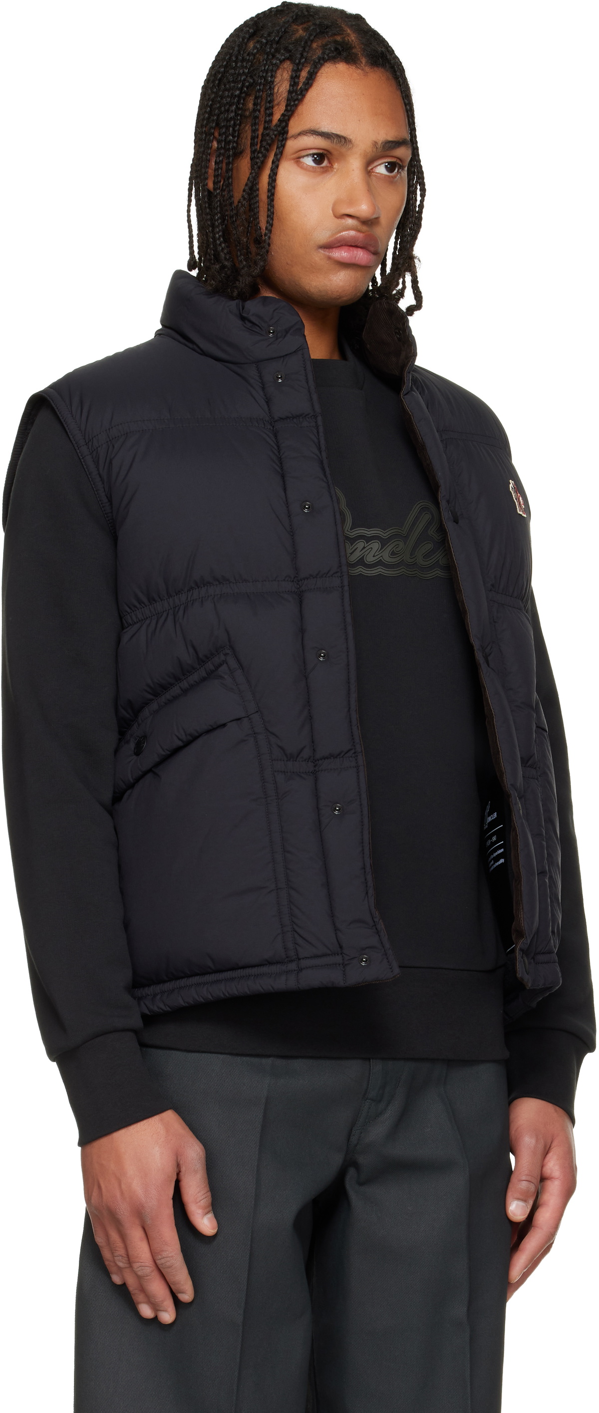 Moncler Grenoble Black Aul Down Vest Moncler Grenoble