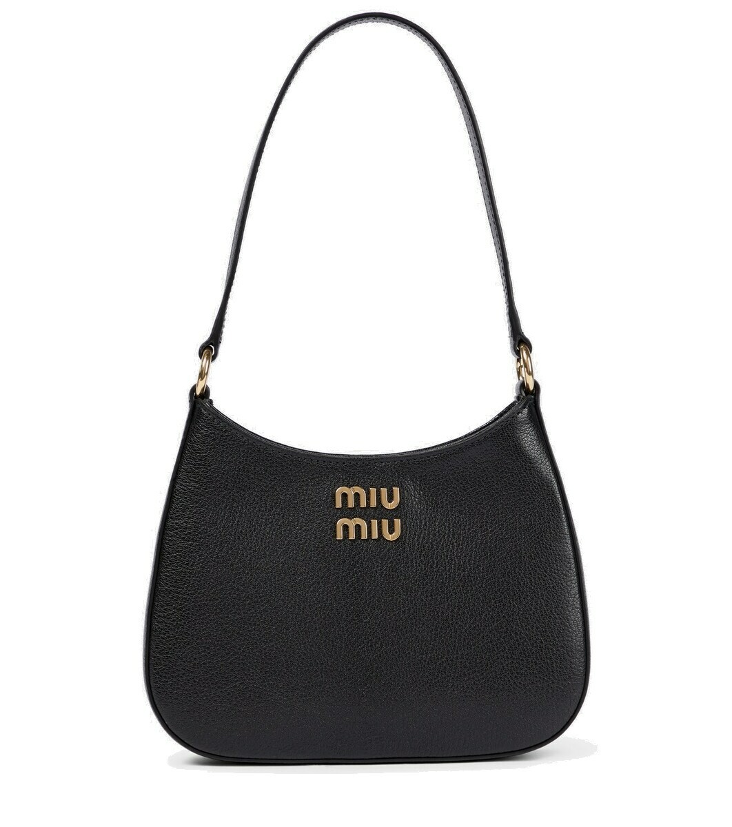 Miu Miu Logo leather shoulder bag Miu Miu
