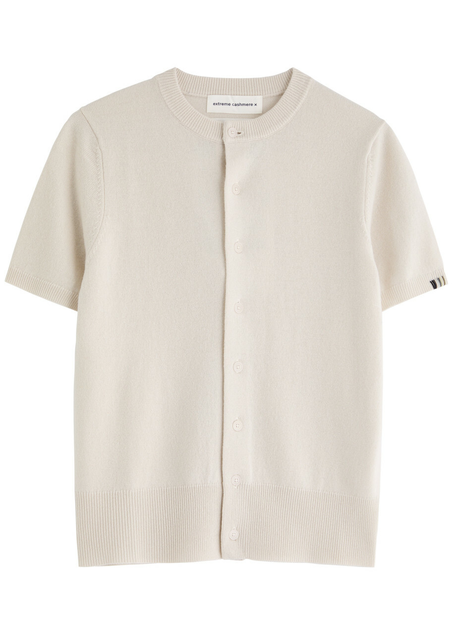 Extreme Cashmere n°399 Flyer Cashmere Cardigan - Off White - One Size ...