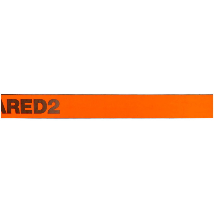 Dsquared2 Orange Arctic Rave Techno Belt Dsquared2