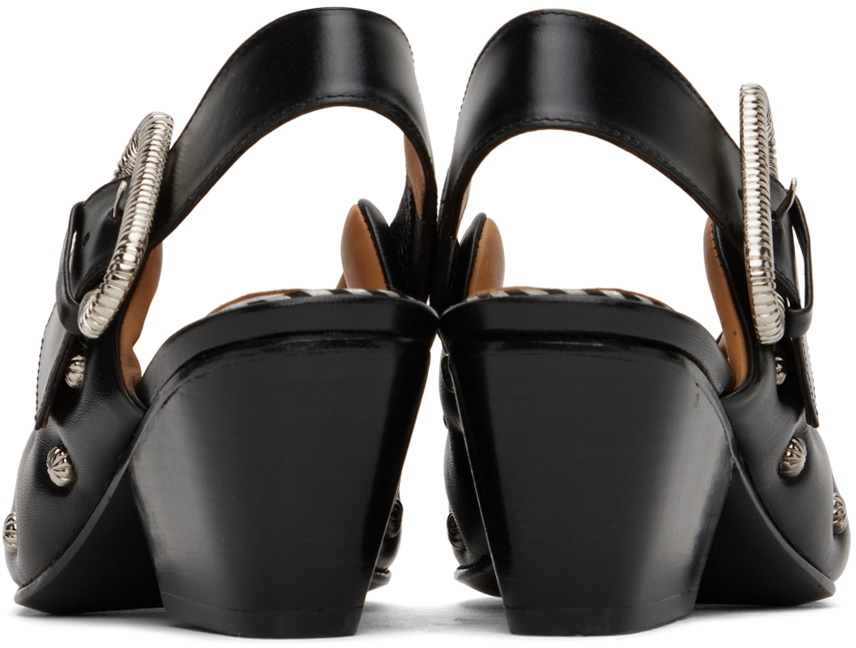 Toga Pulla SSENSE Exclusive Black Embellished Heels Toga Pulla