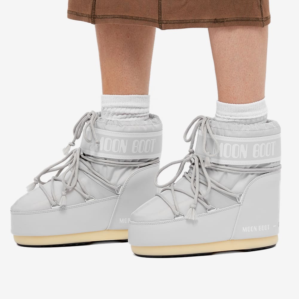 Moon Boot Women's Icon Low Nylon Boot in Glacier Grey Moon Boot