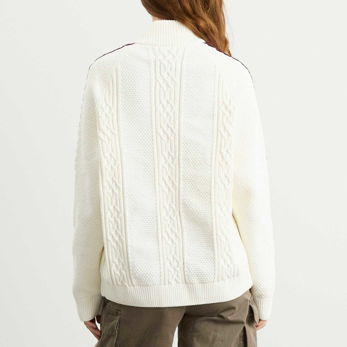 Adidas Women's Archive Knit Track Top in Off White adidas
