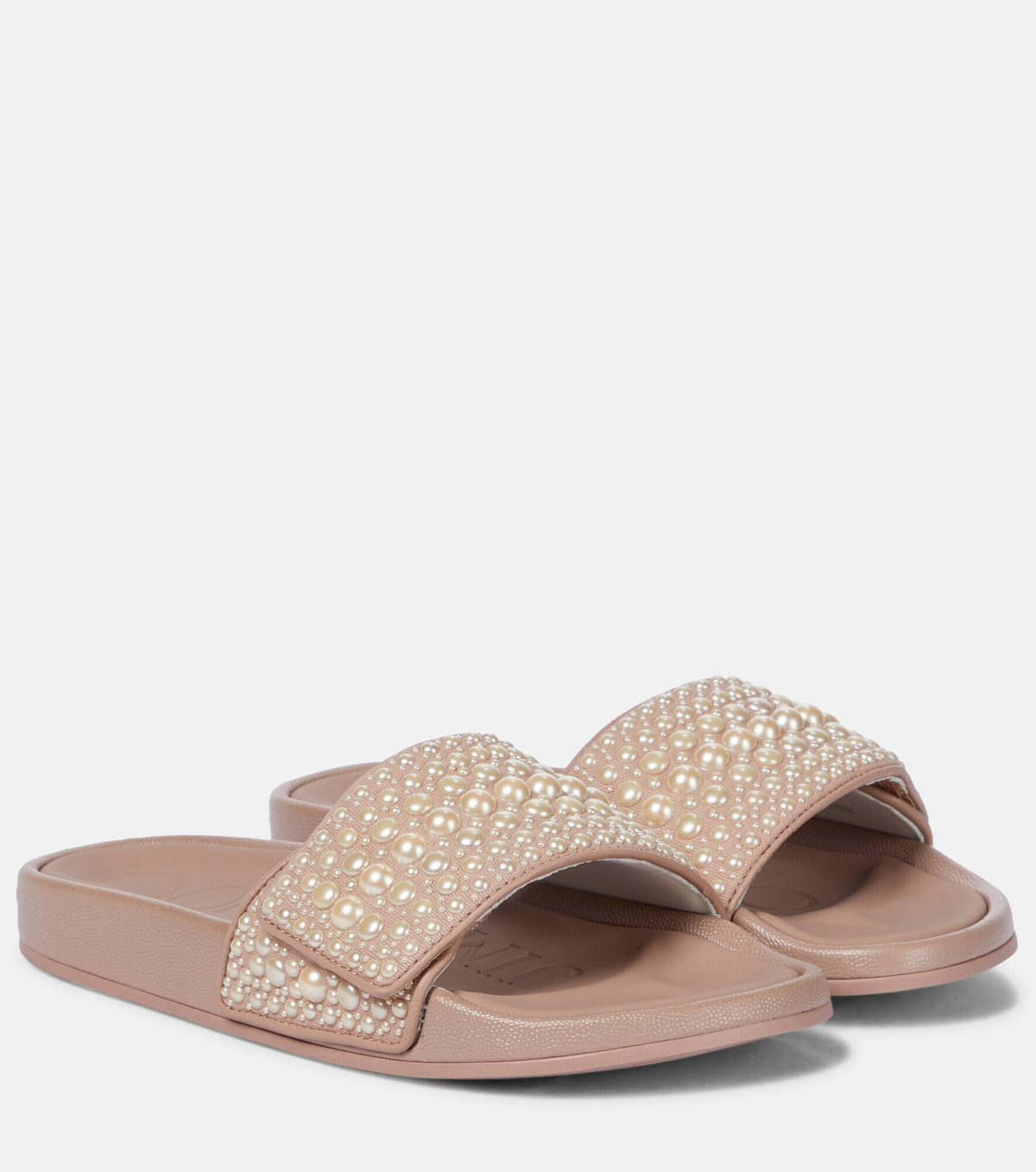 Jimmy Choo - Faux pearl-embellished slides Jimmy Choo