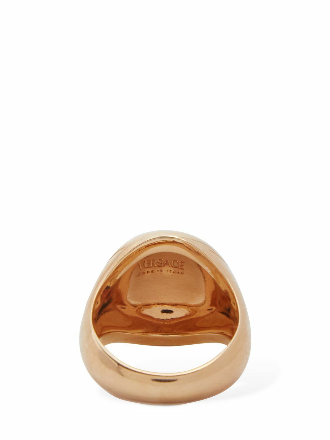 VERSACE - Logo Lettering Bold Ring Versace