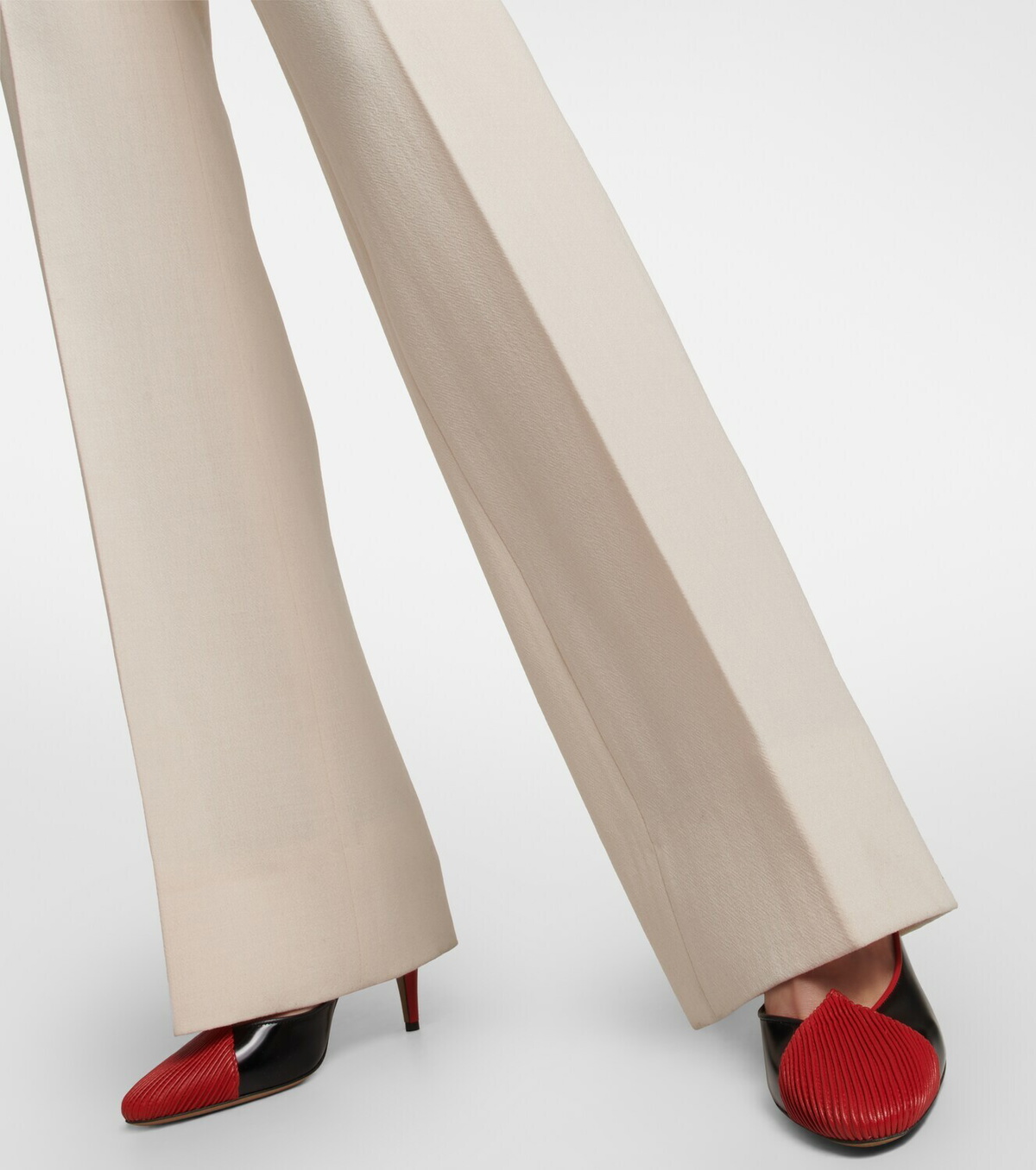 Gucci Pleated leather slingback pumps Gucci