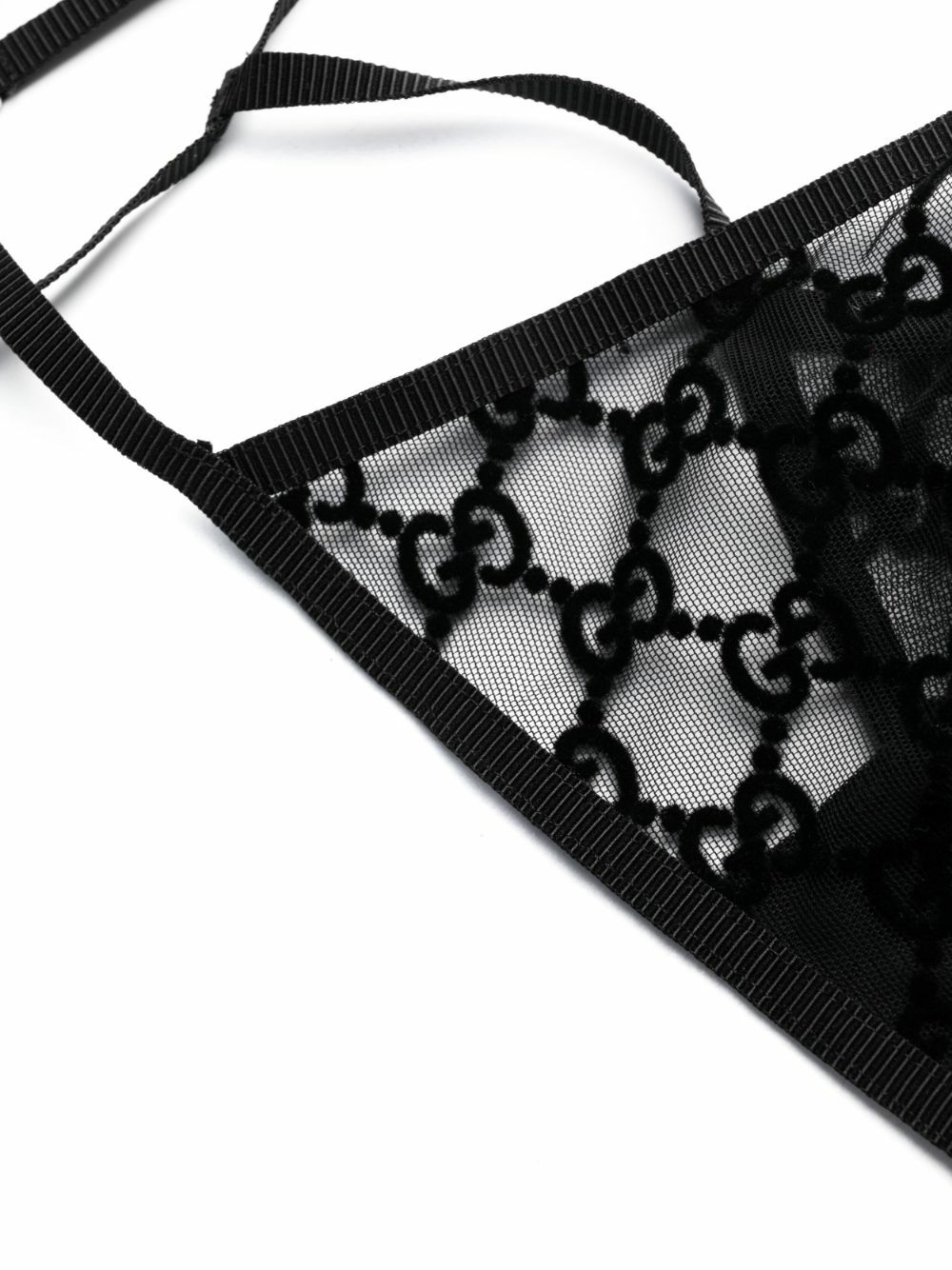 Gucci Black GG Tulle Lingerie Set Gucci
