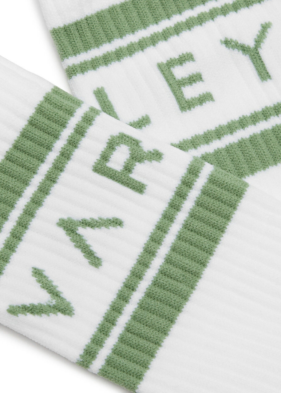 Varley Astley Logo-intarsia Jersey Socks White Varley