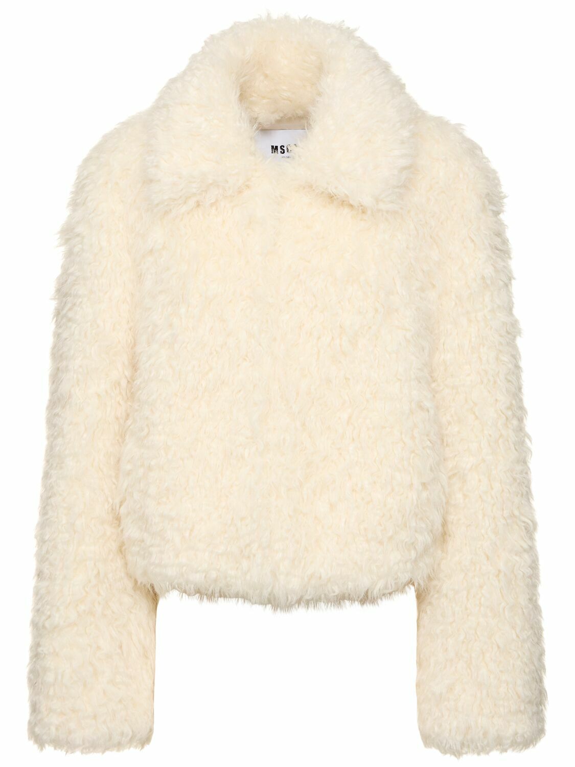 MSGM Furry Short Coat MSGM