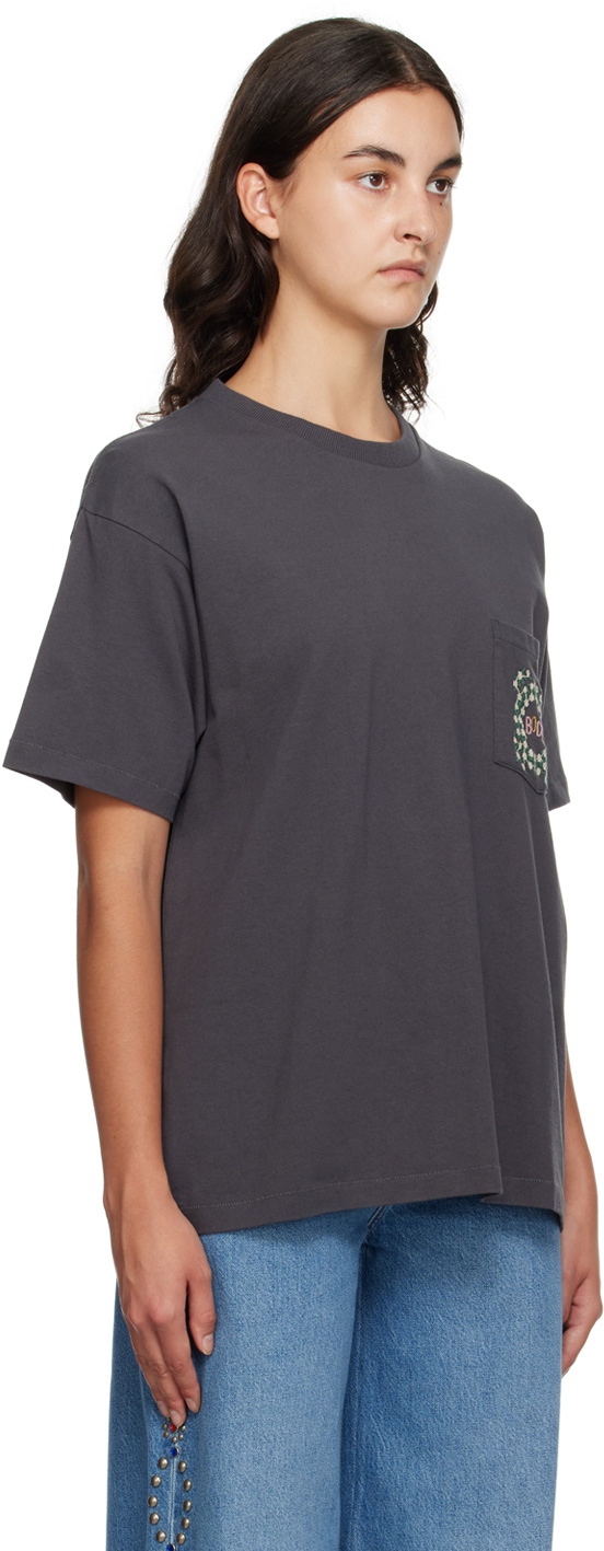 Bode Gray Daisy Never Tell T-Shirt Bode