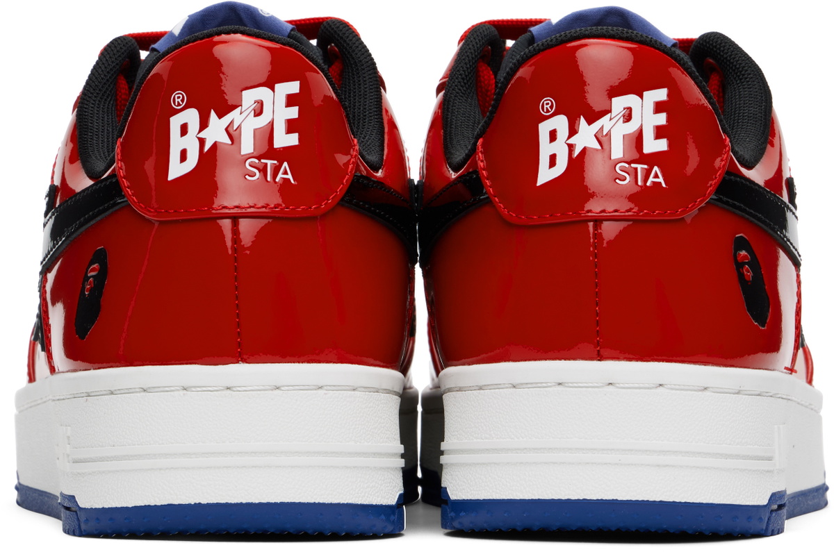 BAPE Red & White BAPE STA # 1 Sneakers A Bathing Ape