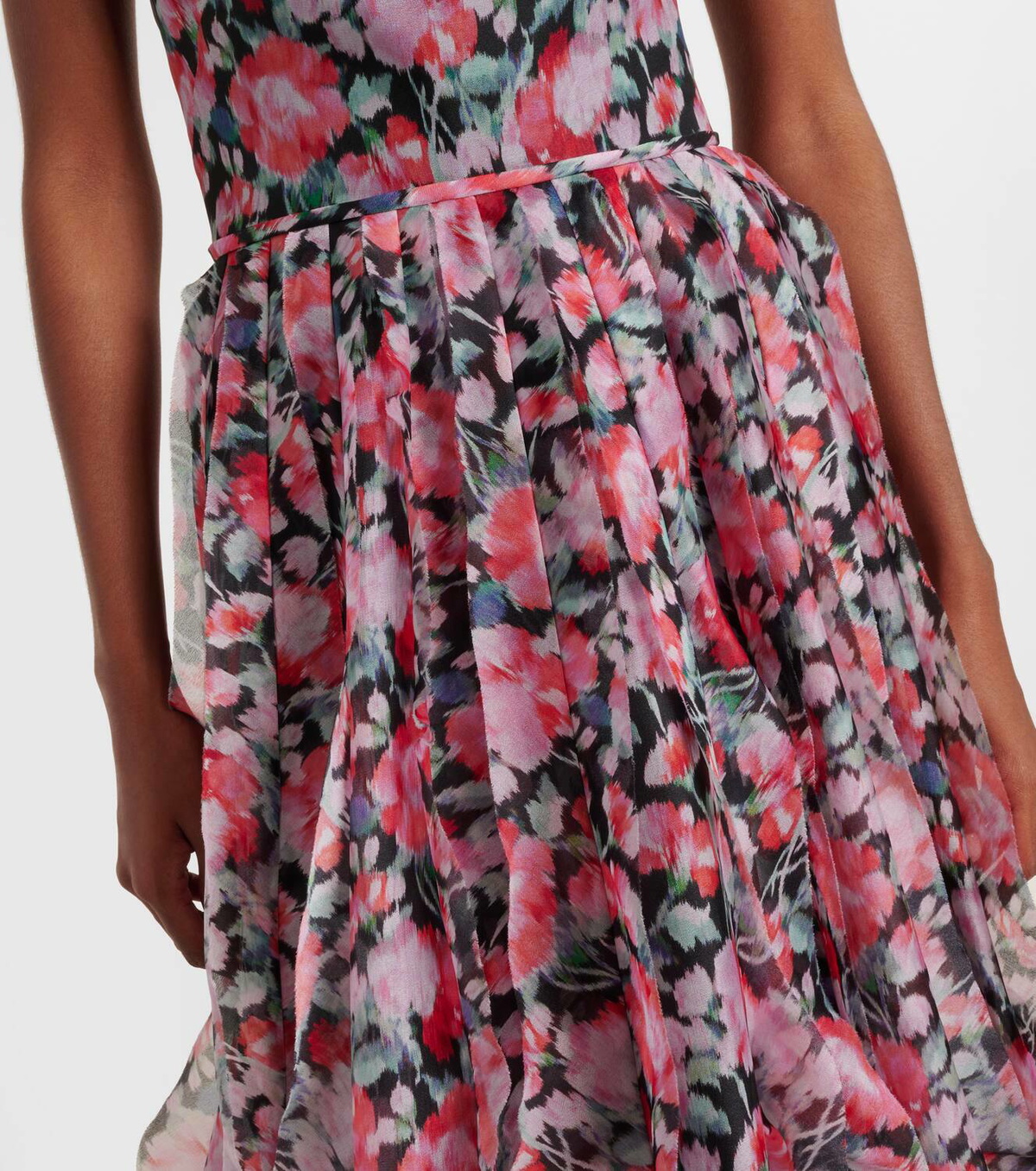 Carolina Herrera Floral halterneck ruffled gown Carolina Herrera