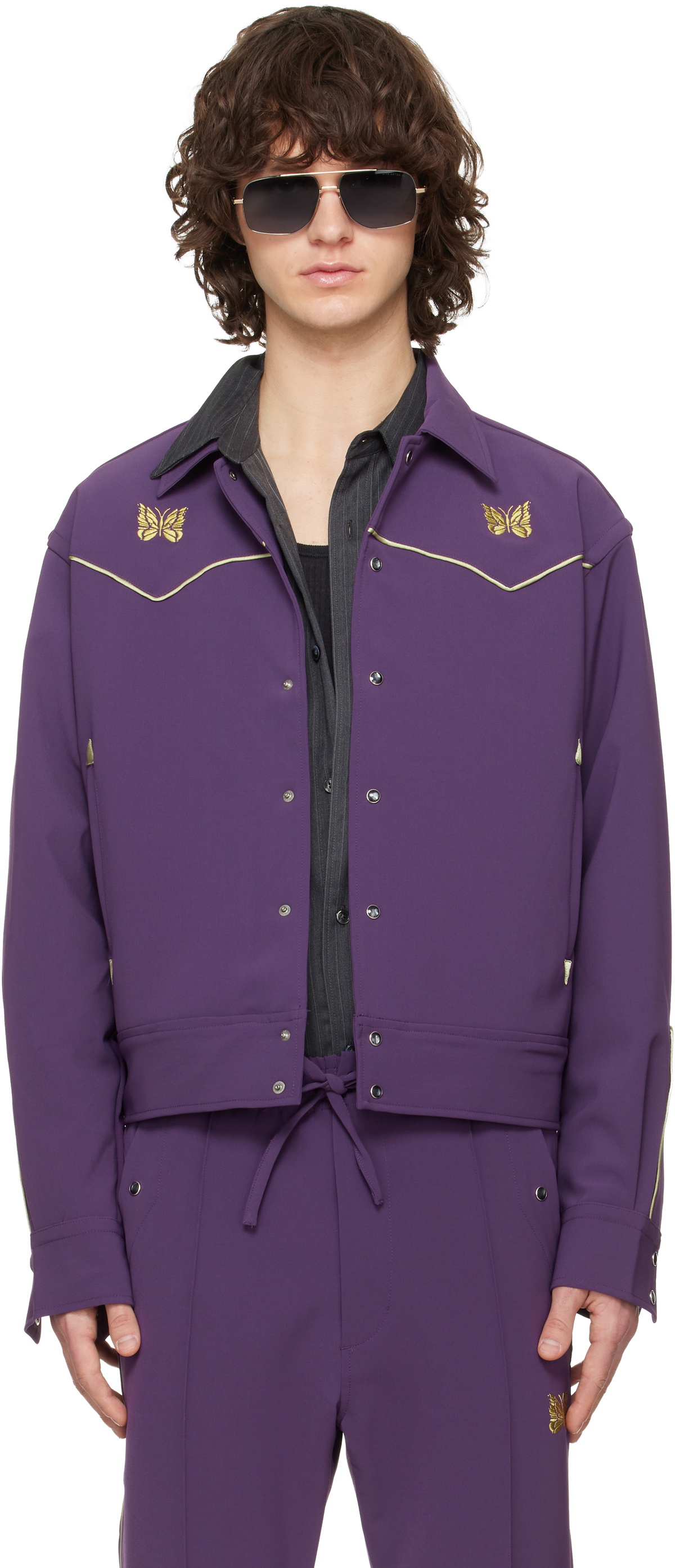 NEEDLES Purple Piping Cowboy Jacket Needles
