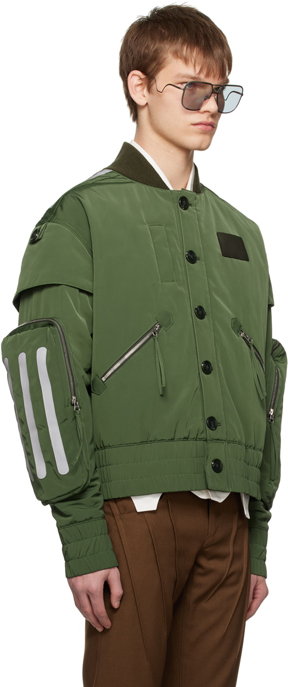 Juntae Kim Khaki Flight Bomber Jacket Juntae Kim