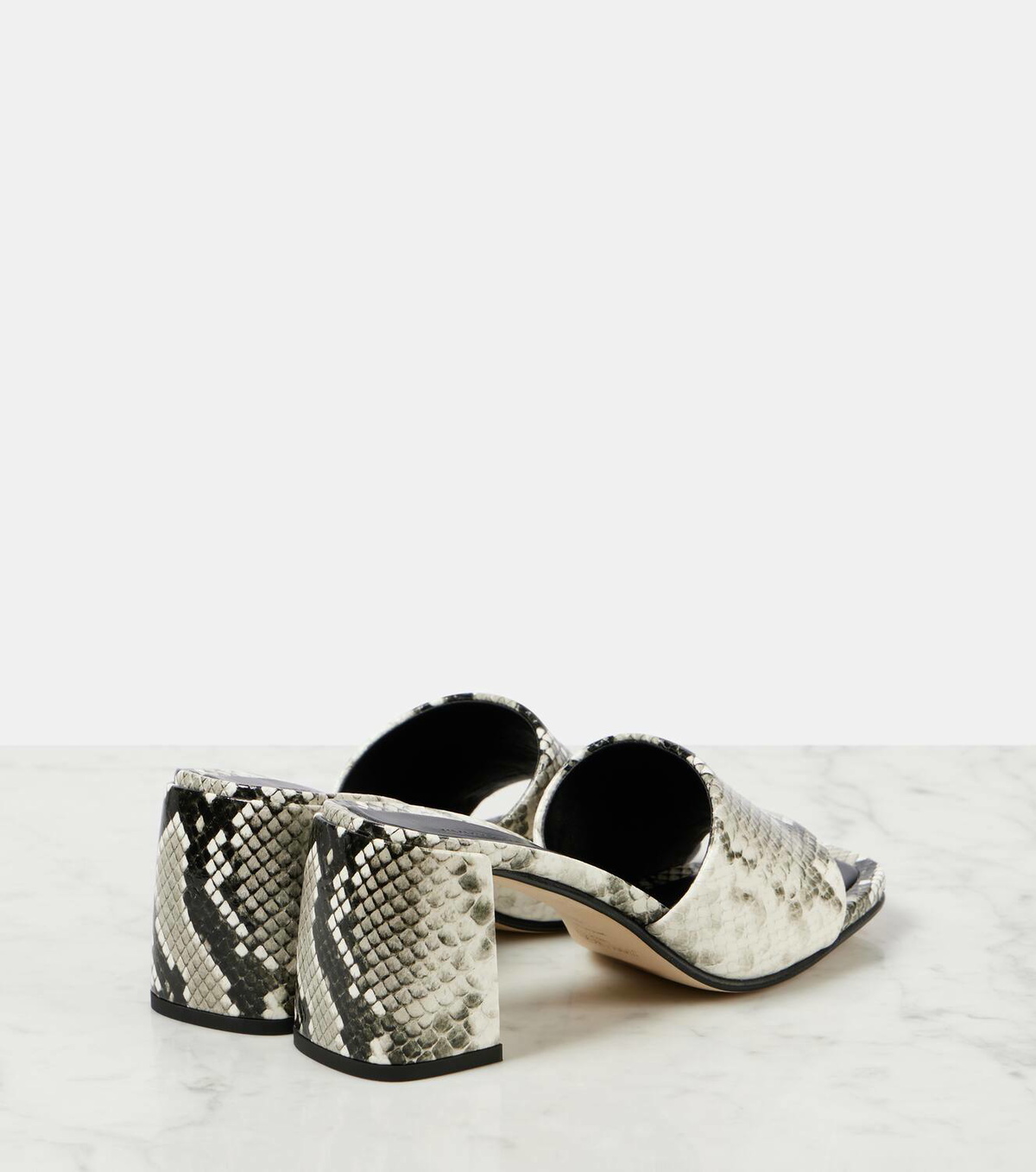 Jimmy Choo Lena 70 snake-effect leather mules Jimmy Choo