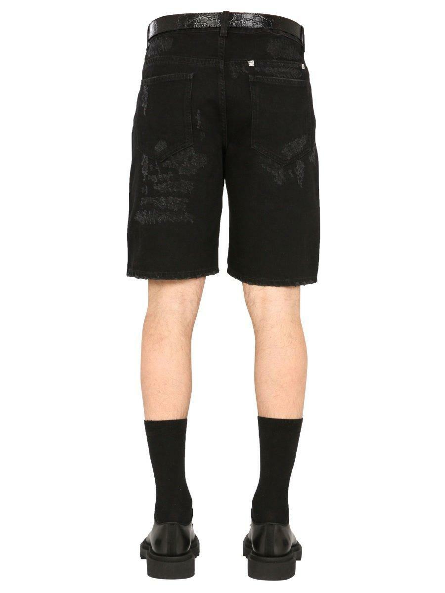 Givenchy Distressed Denim Shorts Givenchy