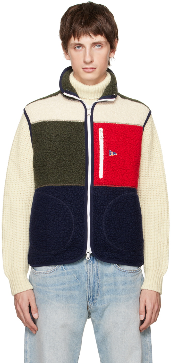 Drake's Multicolor Zip Vest Drake's