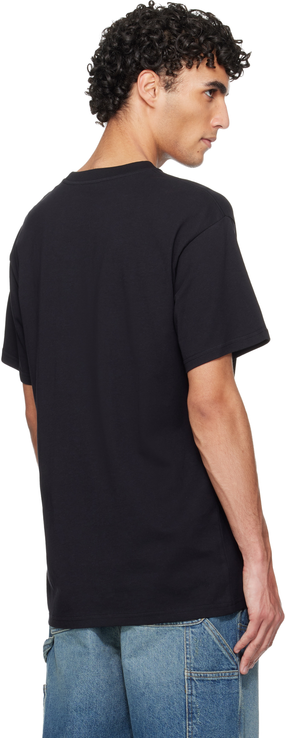 Carhartt Work In Progress Black Script Embroidery T-shirt Carhartt WIP