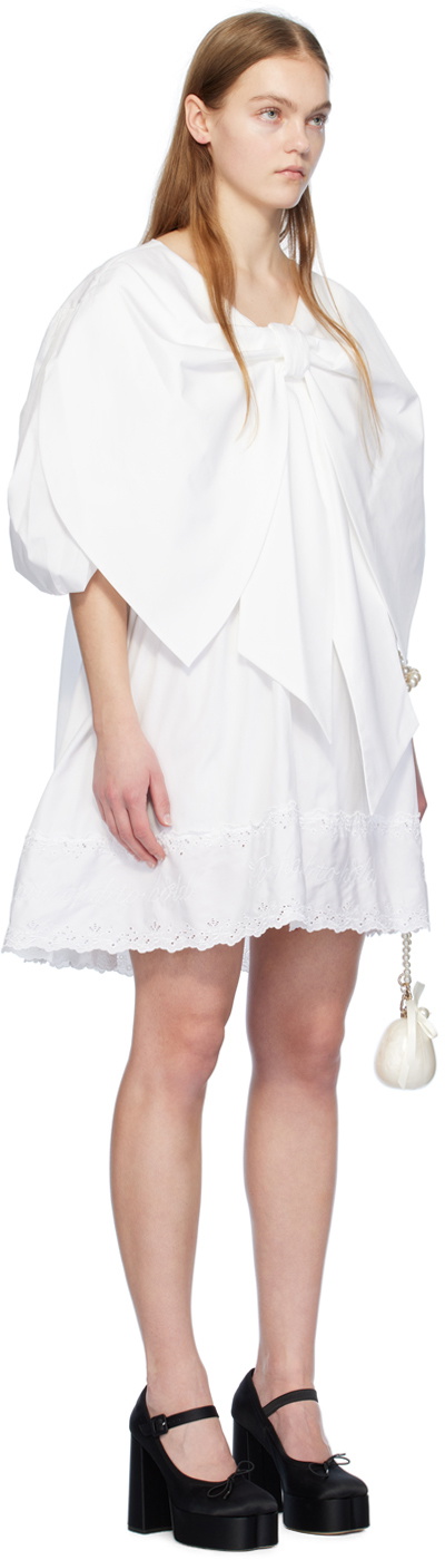 Simone Rocha White Bow Minidress Simone Rocha