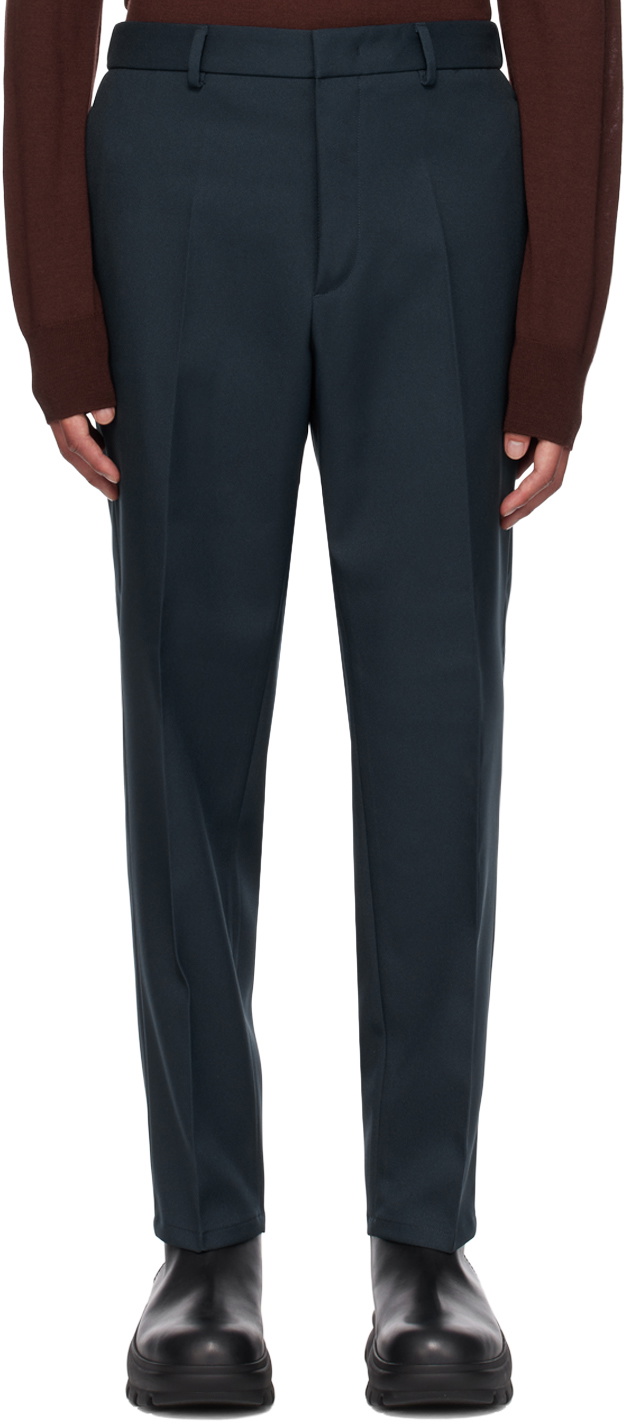 Jil Sander Blue Slim Trousers Jil Sander