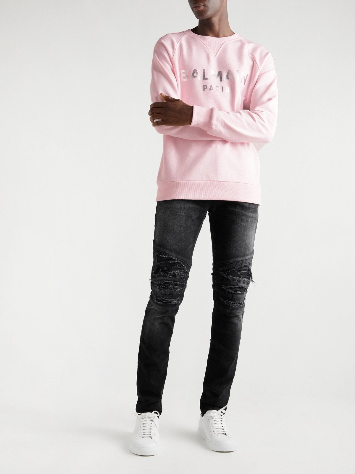 Balmain - Distressed Jeans - Black Balmain