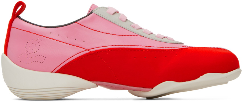 Grape Red & Pink Twisted Heels