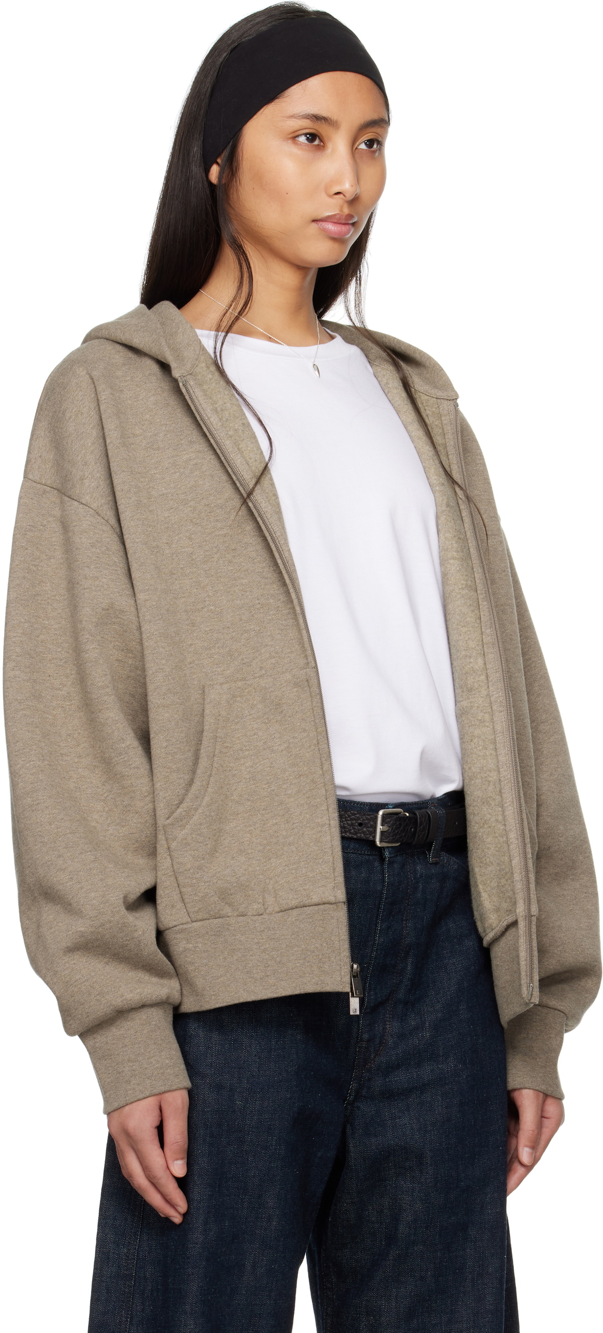 Fear of God ESSENTIALS Gray Classic Full Zip-Up Hoodie Fear Of God ...