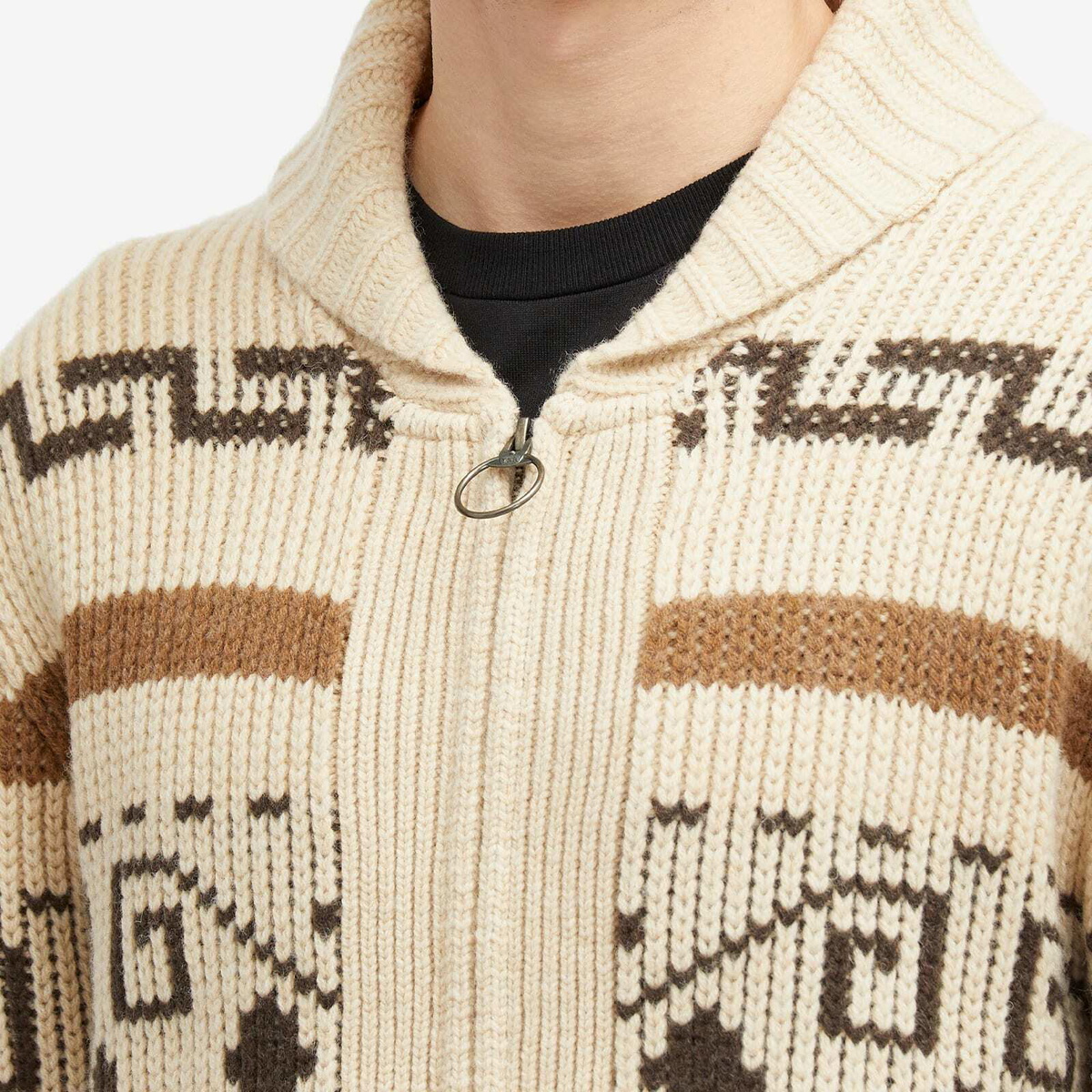 Pendleton Men's The Original Westerley Zip Cadigan in Tan/Brown Pendleton
