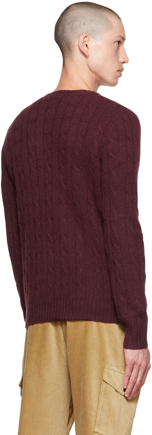 Polo Ralph Lauren Burgundy 'The Iconic' Sweater Polo Ralph Lauren