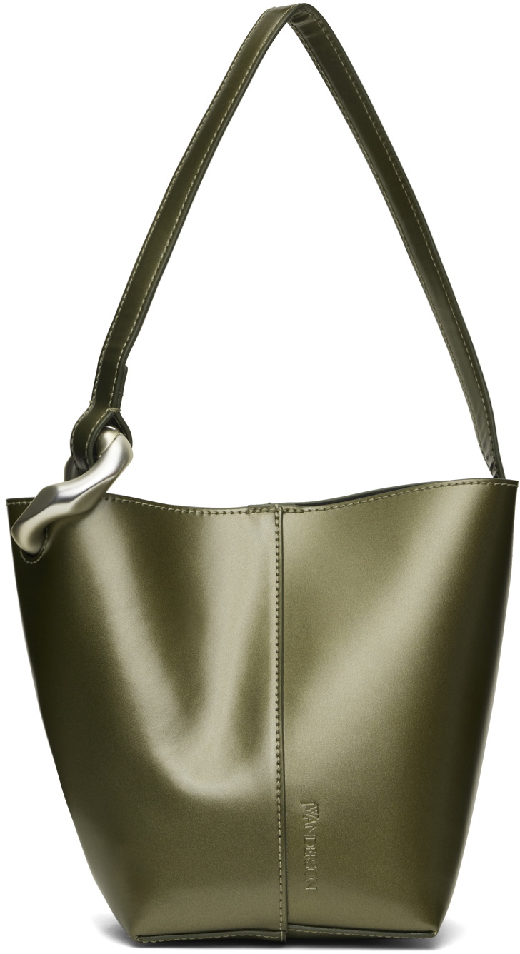 JW Anderson Khaki Small JWA Corner Bucket Bag JW Anderson