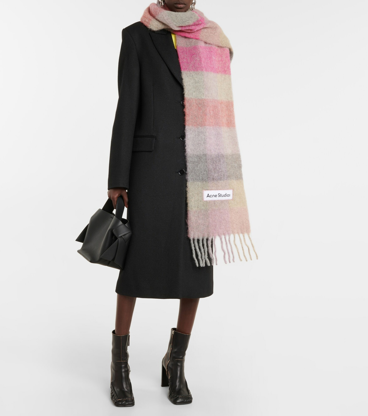 Acne Studios - Checked alpaca wool-blend scarf Acne Studios