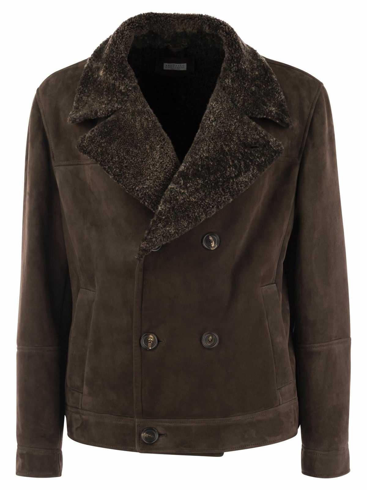 Brunello Cucinelli Double-breasted Shearling Outerwear Brunello Cucinelli