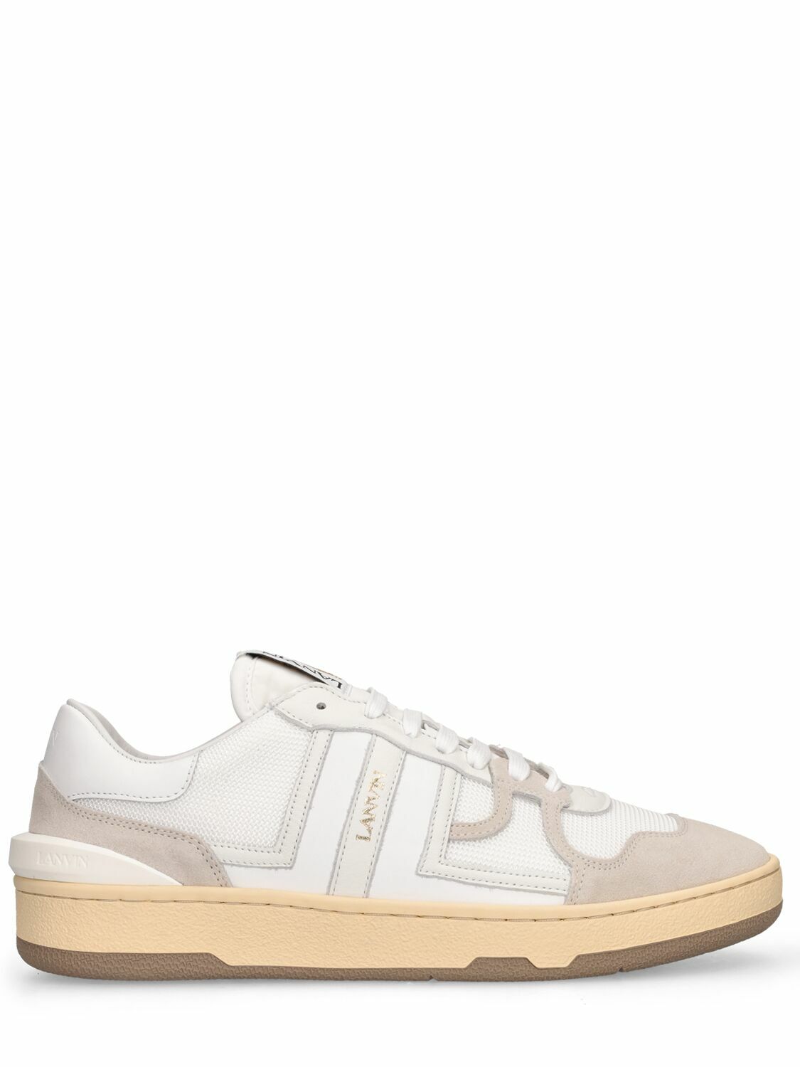 LANVIN - 10mm Clay Poly & Leather Sneakers Lanvin