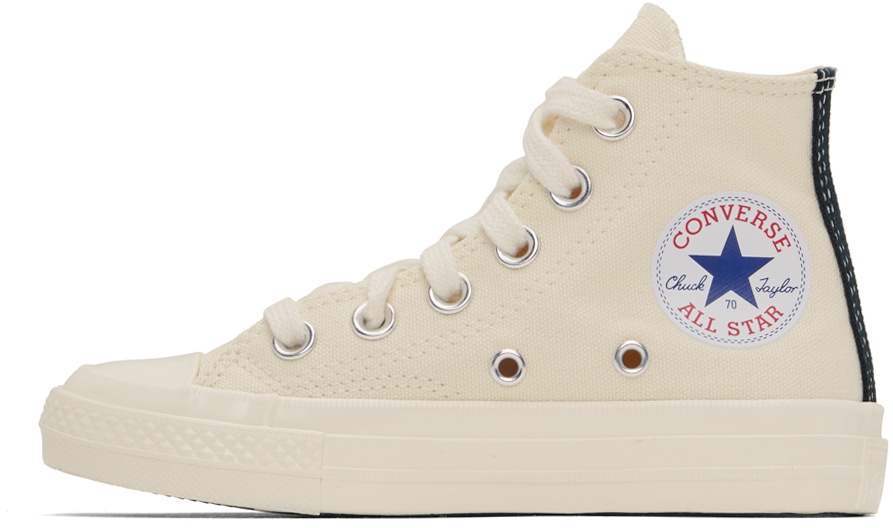 COMME des GARÇONS PLAY Kids Beige Converse Edition Chuck 70 High Top ...