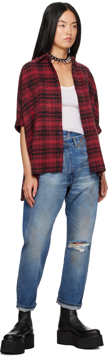 R13 Red Oversized Shirt R13